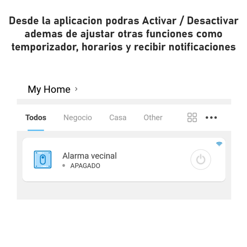 Alarma Alerta Vecinal Casa Negocio Wifi App Celular Y Boton Panico